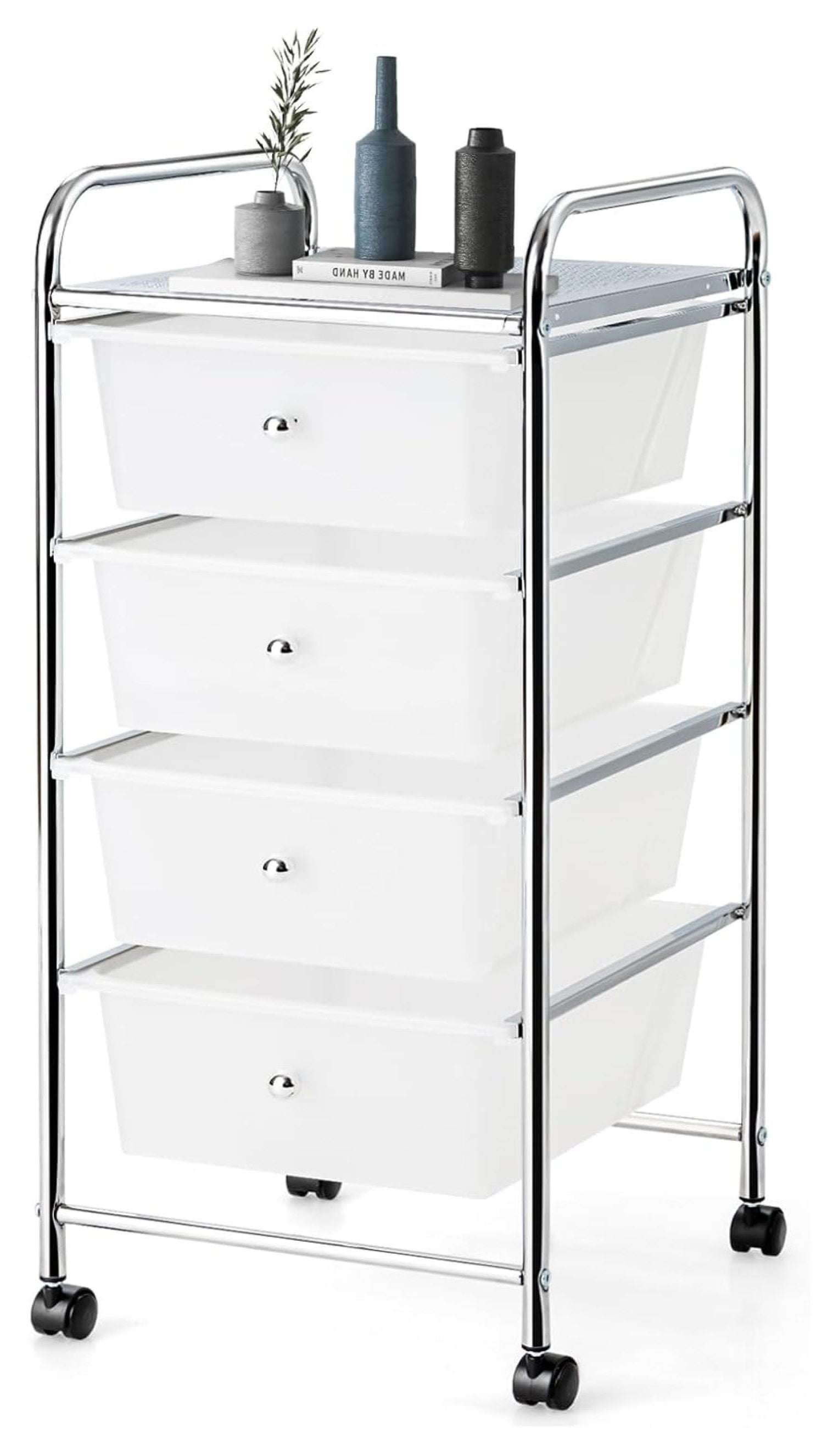 Rolling Storage Cart with 4 Drawers, Crafts, Arts, Hobbies and School ...