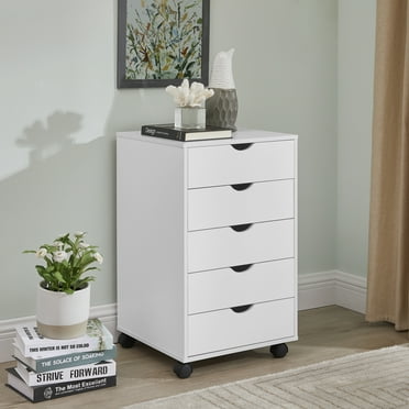 Naomi Home Office Furniture - 9-Drawer Storage Cabinet in Gray ...