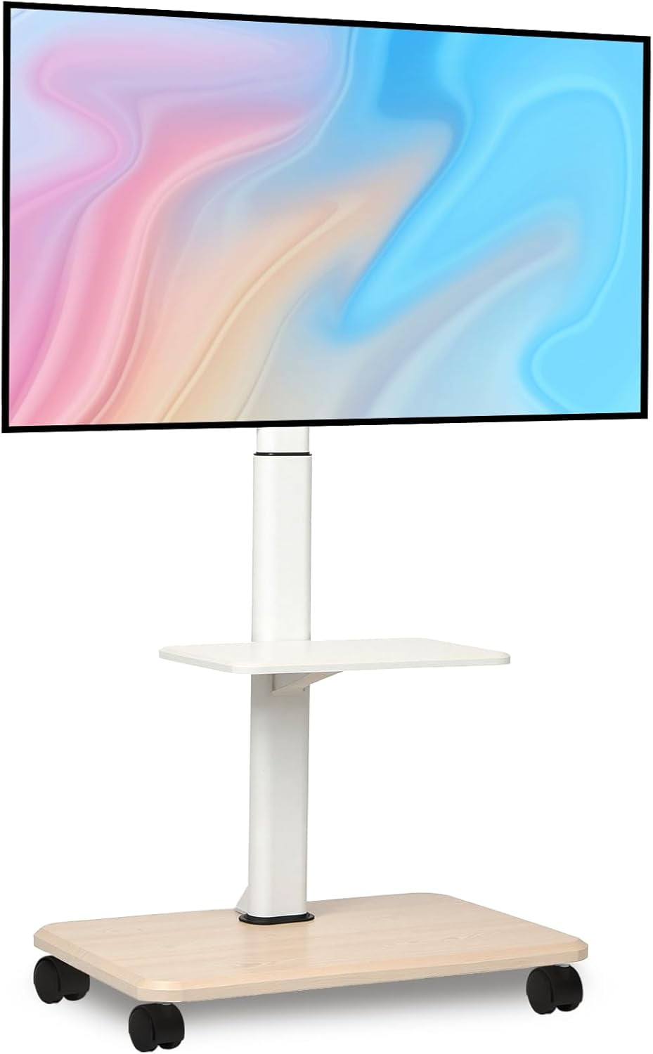 Rolling TV Stand for 32-70 Inch Flat Curved LED LCD OLED Screens up to ...