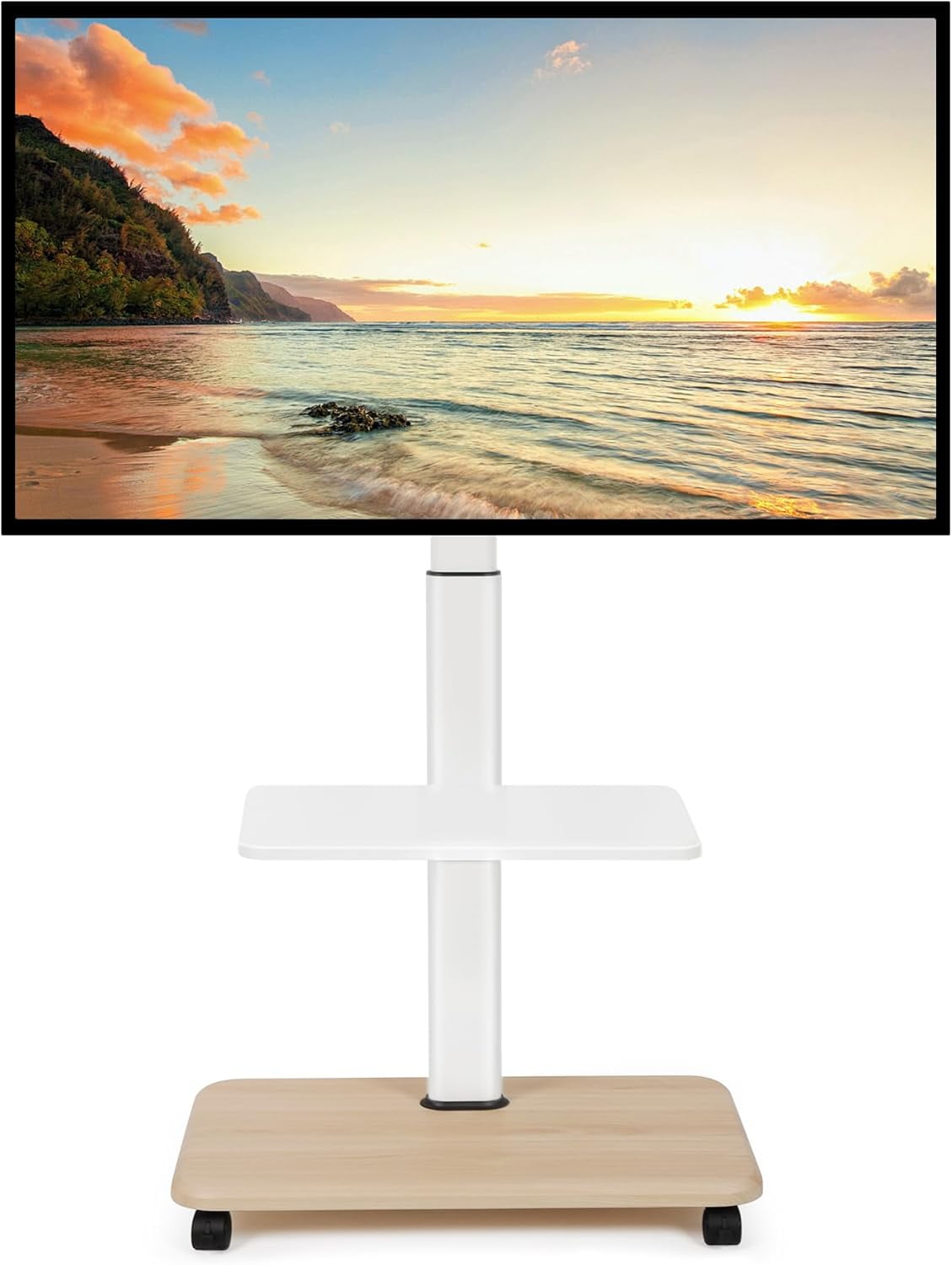 Rolling TV Stand for 32-70 Inch , Screens up to 100lbs Height ...