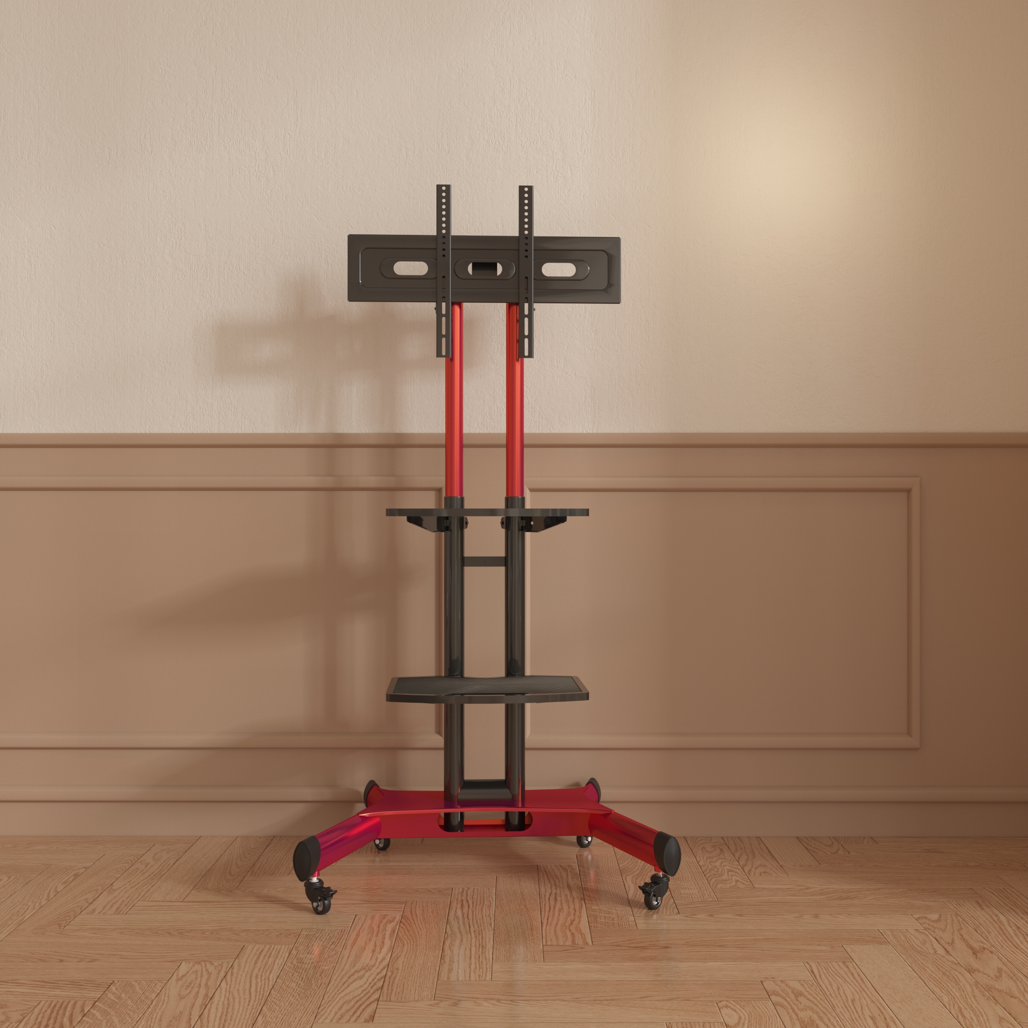 Rolling TV Stand for 32-80 Inch Screens up to 100 lbs, Height ...