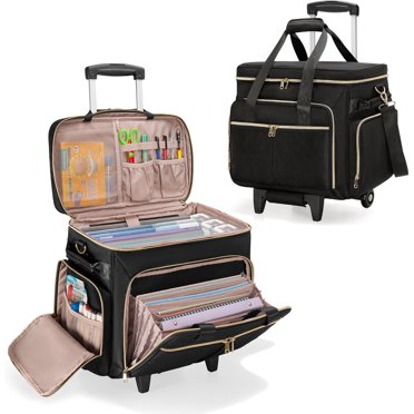 Hipack 16" computer / laptop bag rolling wheeled travel case carry on ...