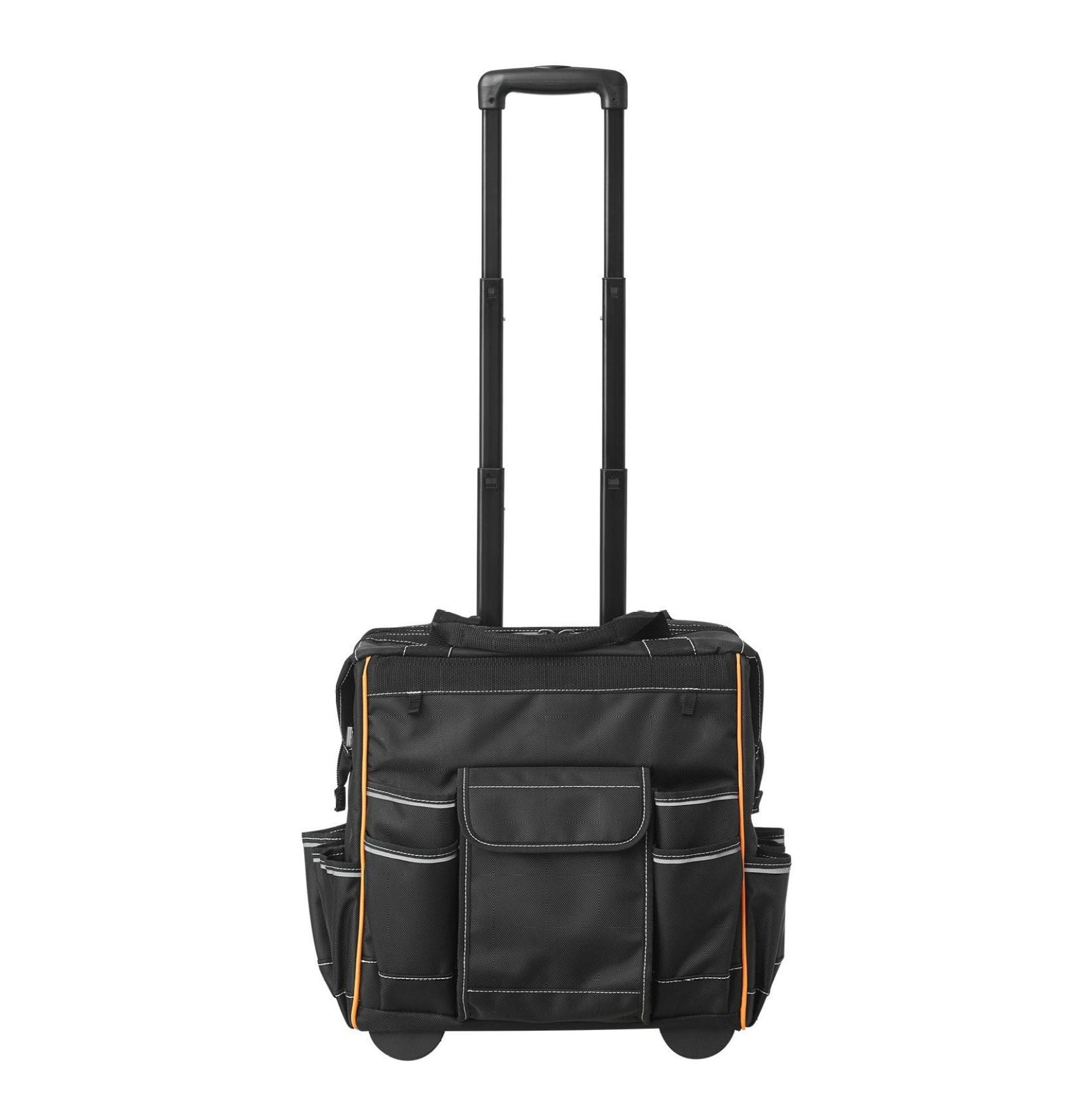 Rolling Tool Bag , 110lbs Heavy Duty, 25 Pockets on Wheels, Telescoping ...