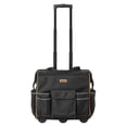Rolling Tool Bag with 25 Pockets, Heavy Duty Roller Tool Bag with ...