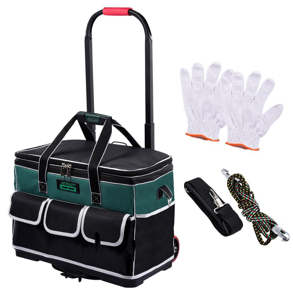 Rolling Tool Bag, Carry on Bag Heavy Duty Organizer for Men, Waterproof ...