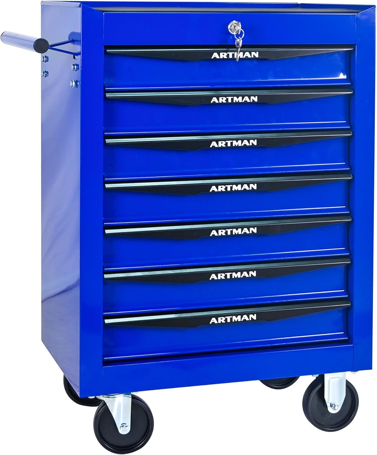Rolling Tool Box with Wheels, Mechanics Tool Chest with 7 Drawers, Tool ...