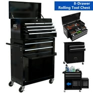 Stackable Toolbox Rolling Mobile Organizer with Telescopic Comfort Grip ...