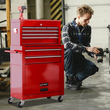 Rolling Tool Box with Wheels and Drawers, High Capacity Rolling Tool ...