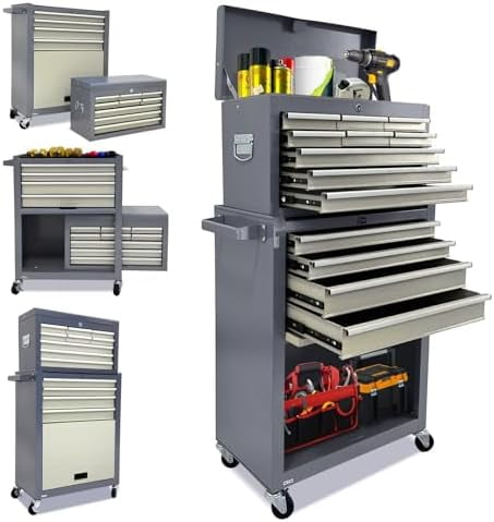 Rolling Tool Chest,13-drawer Tool Box Organizer with Wheels,Large Tool ...