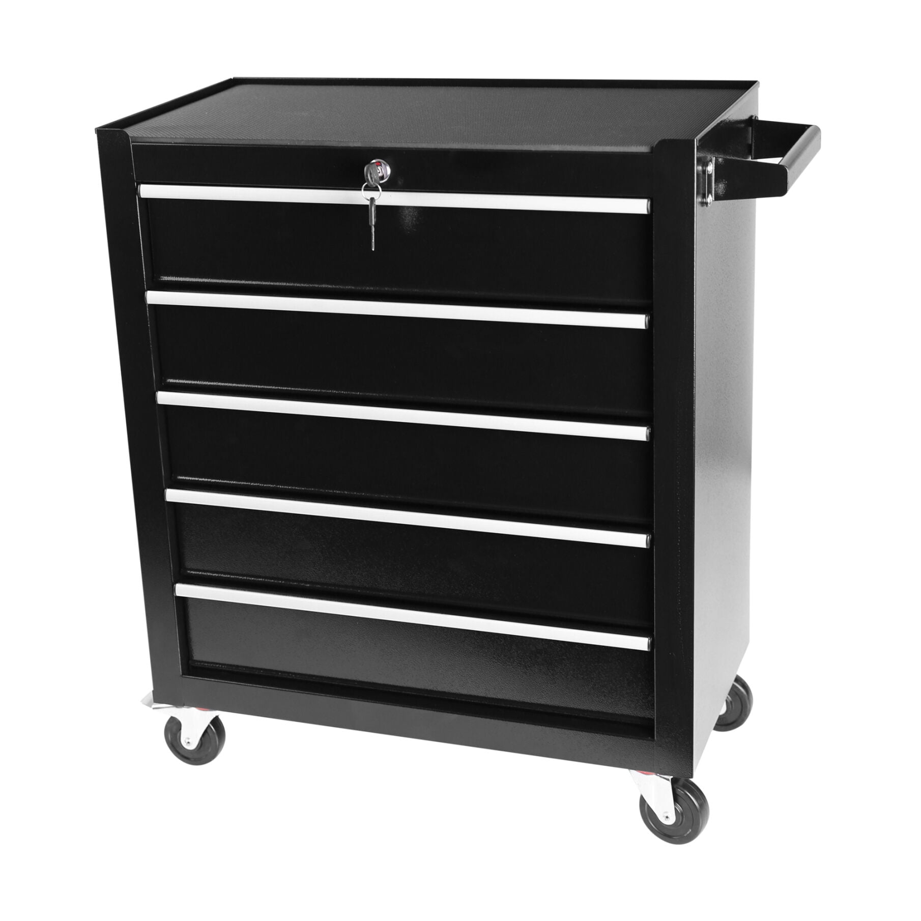 Rolling Tool Chest with 5-Drawer, Tool Box with Wheels, Multifunctional ...