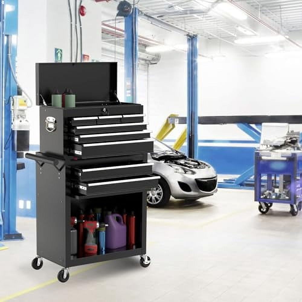 Rolling Tool Chest, 5 Drawer Garage Tool Storage Cabinet, Rolling ...