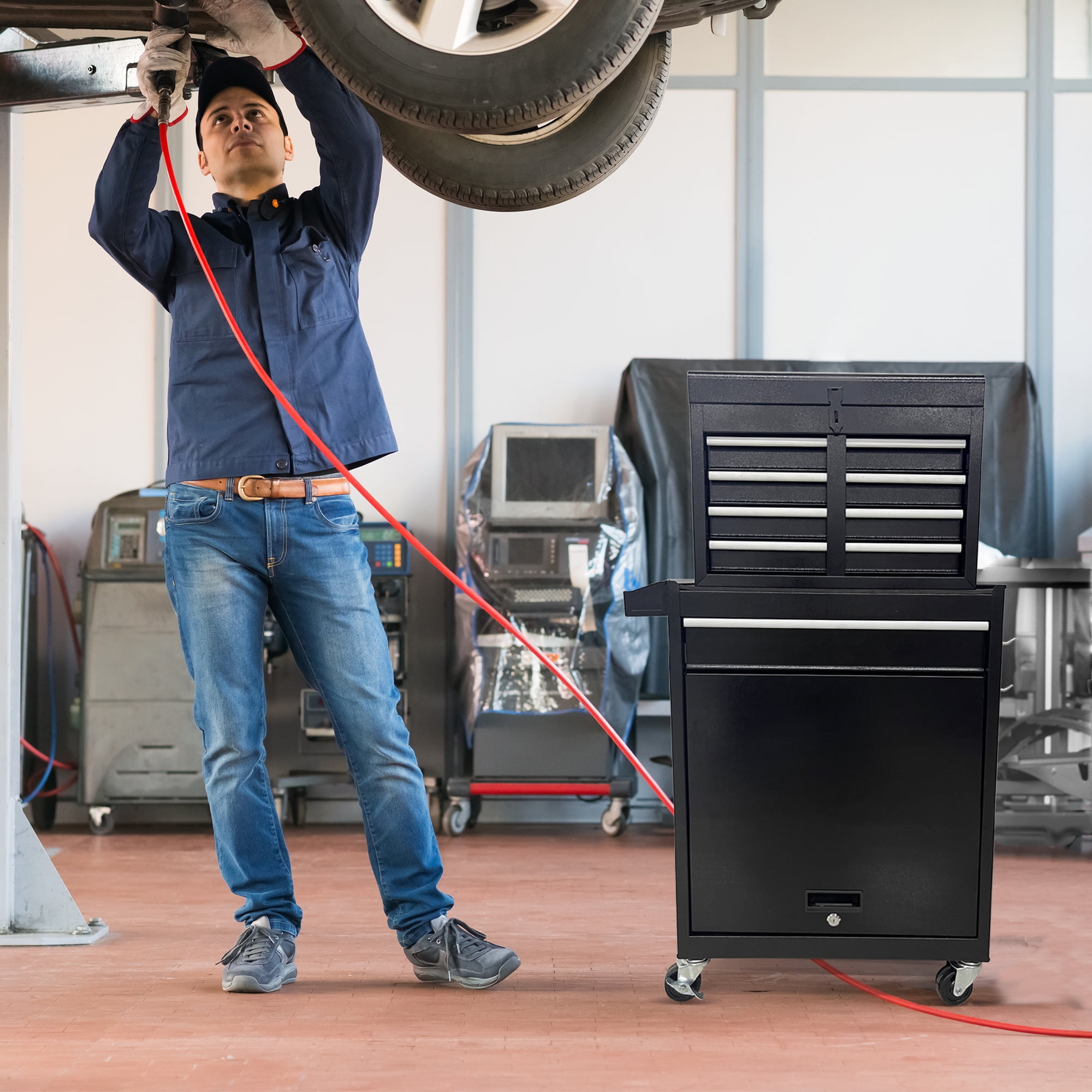 Rolling Tool Chest with 5 Drawers, Rolling Tool Chest On Wheels With ...