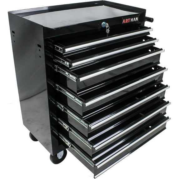 Rolling Tool Chest with 7-Drawer Tool Box with Wheels Multifunctional ...