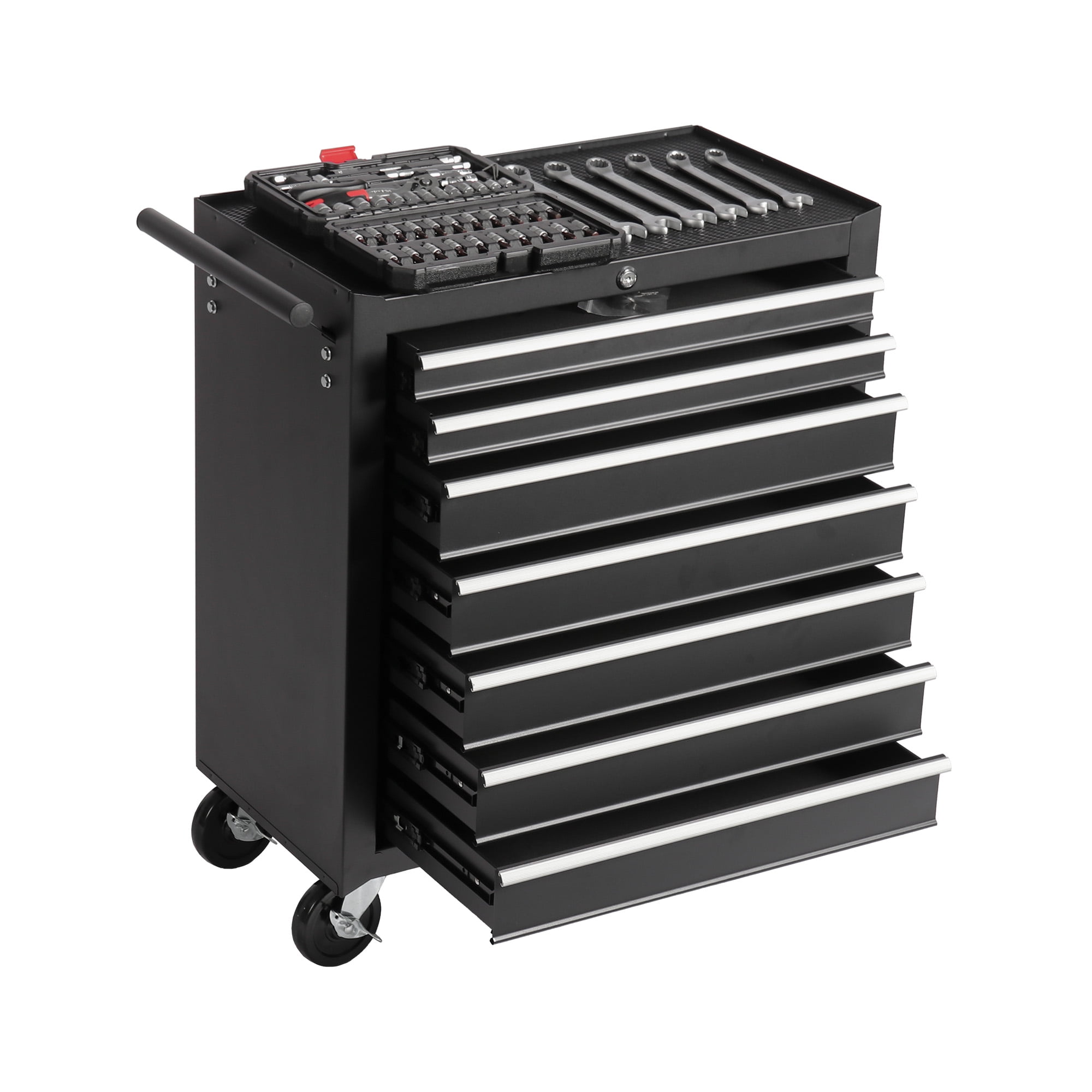 Rolling Tool Chest with 7-Drawer Tool Box with Wheels Multifunctional ...