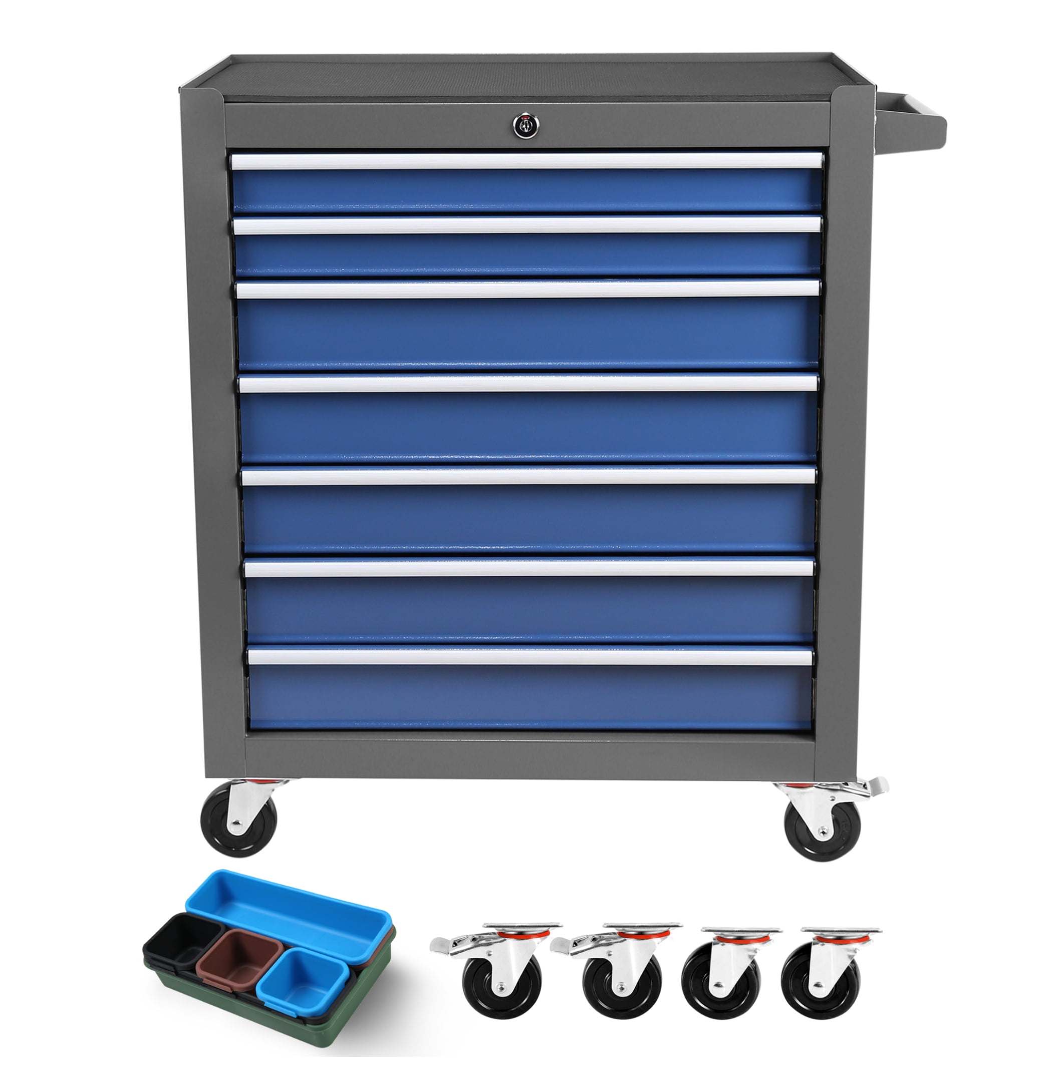Rolling Tool Chest 7-Drawer, Tool Box with Wheels - Mechanic Tool ...