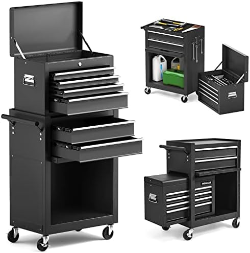 Rolling Tool Chest and Cabinet with 6-Drawers - Includes 4-Drawers ...