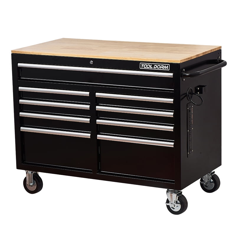 Rolling Tool Chest Extra-Deep 46In 9-Drawers, Mobile Tool Storage ...