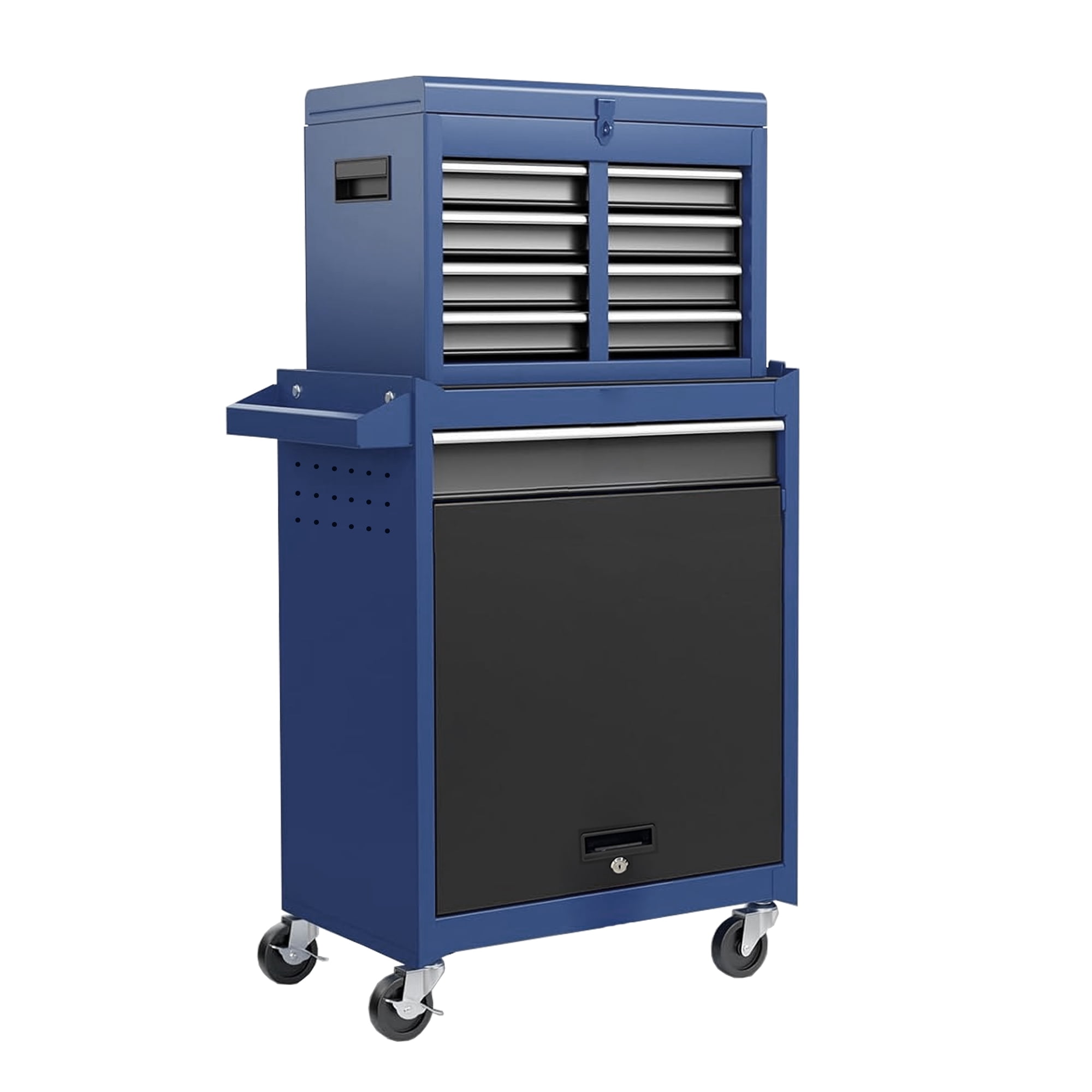 Rolling Tool Chest With 5 Drawers, Multi-functional Tool Cart, Rolling ...