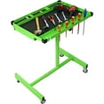Rolling Tool Table, Heavy Duty Mobile Tool Tray Adjustable Work Table ...