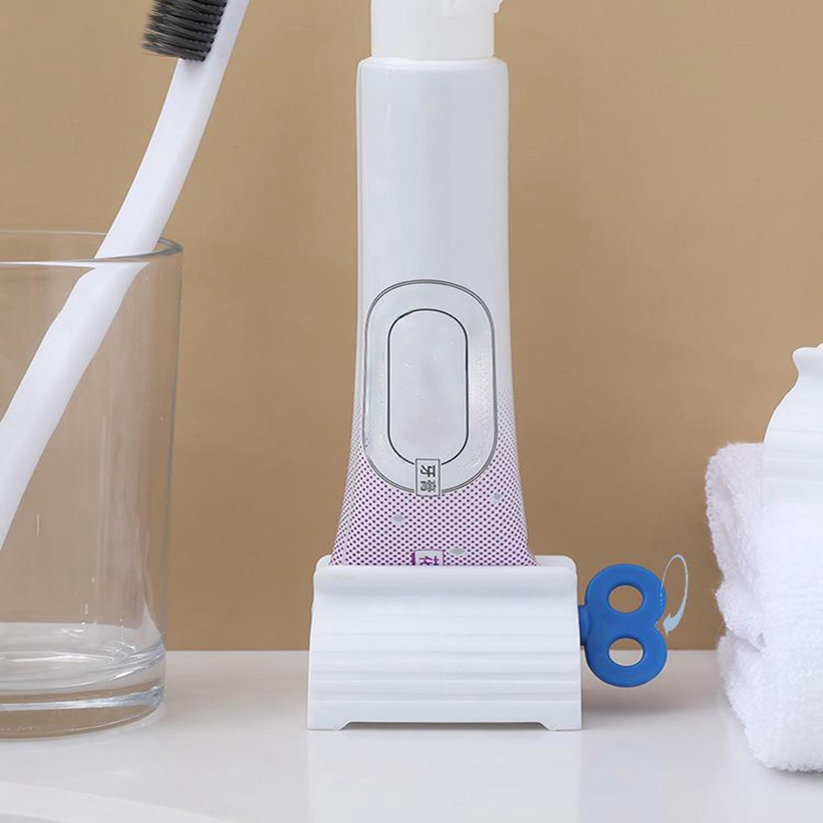 Rolling Toothpaste Squeezer Tube Dispenser Manual Plastic Toothpaste ...