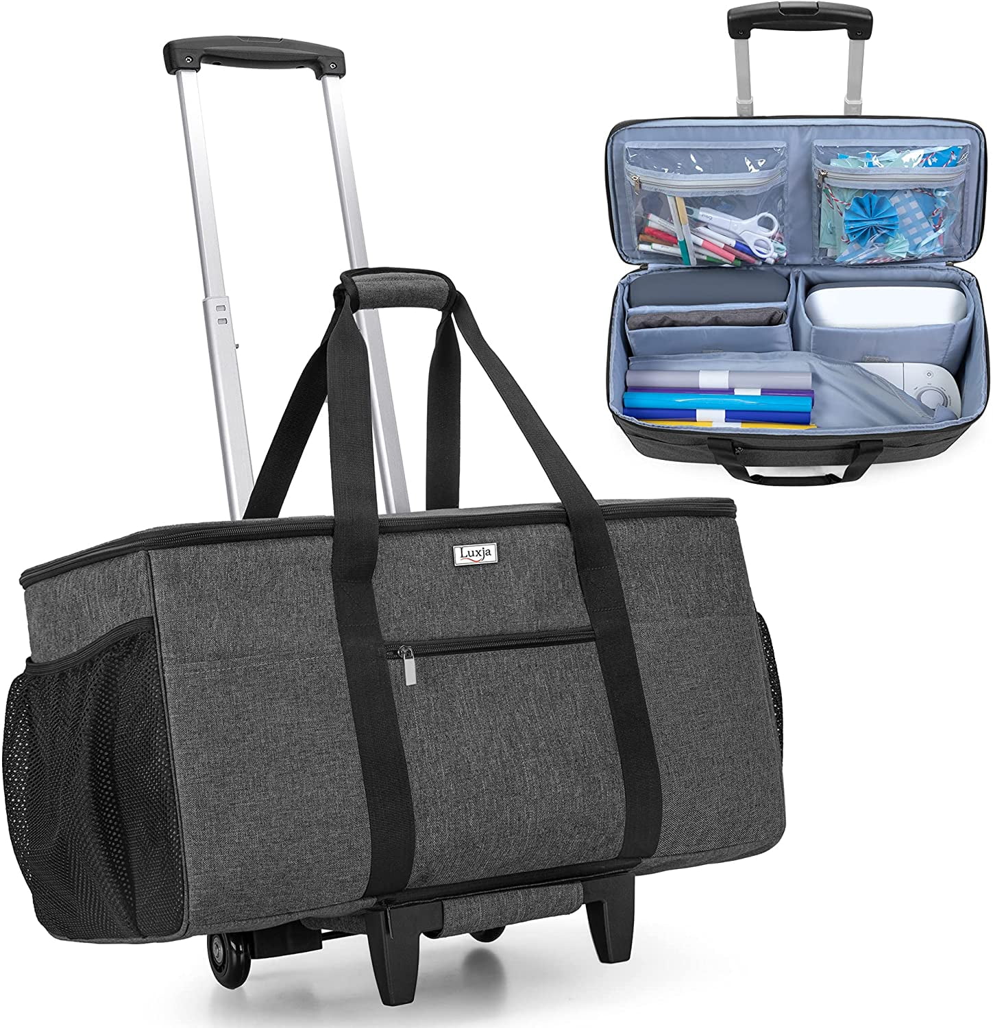 Rolling Tote Compatible with Cricut Maker (Explore Air) and Easy Press ...