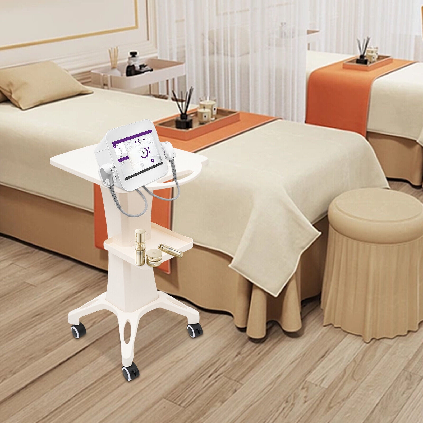 Rolling Trolley Cart Storage Rolling Cart Stand Beauty Instrument Cart ...