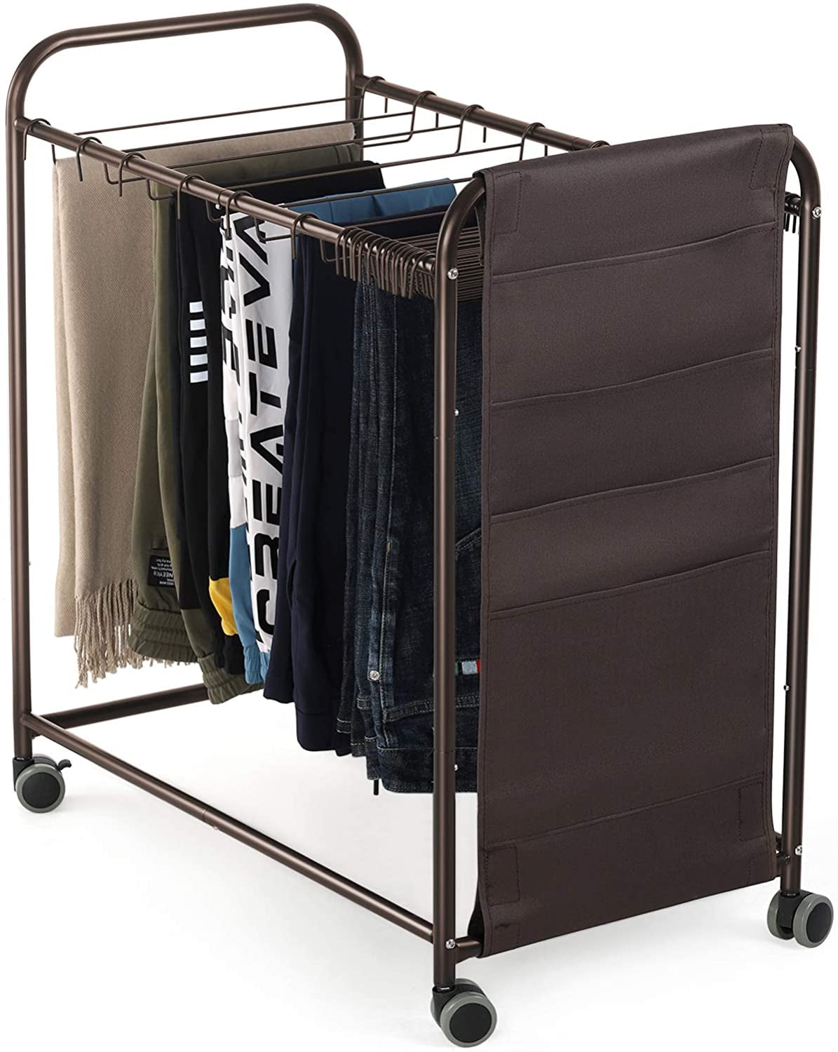 Oumilen Rolling Trouser Trolley Closet Organizer - Hangers - Walmart.com