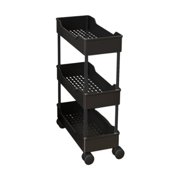 Rolling Utility Cart with Drawer, Utility Cart Made Of Multifunctional ...