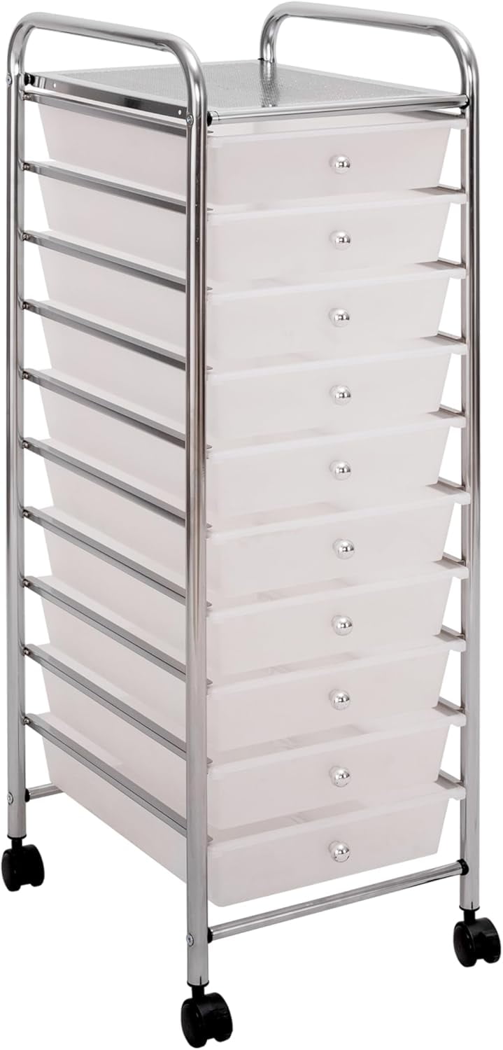 Rolling Utility Organizer Storage Cart, for Home Office, School ...
