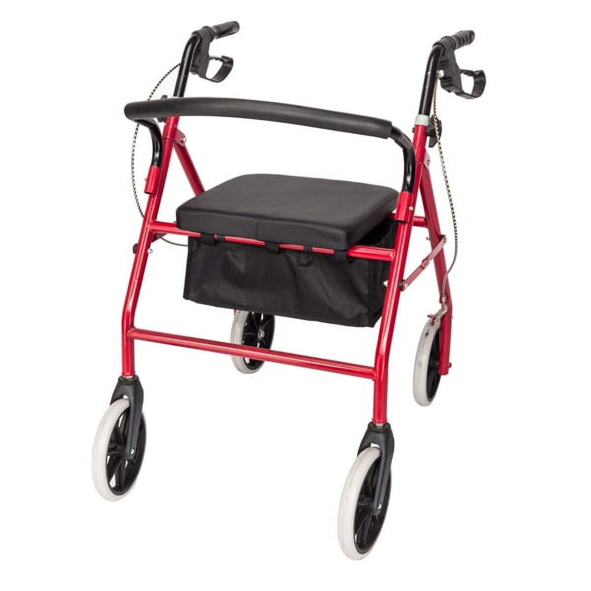 Rolling Walker with Wheels,Portable Mobility Walkers with Iron Tubes ...