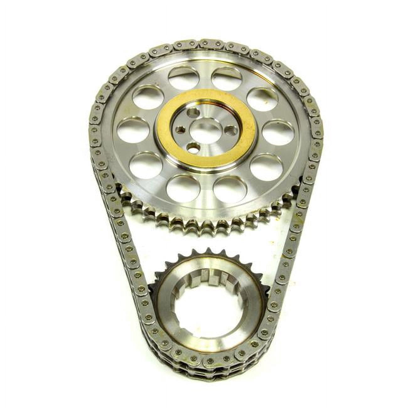 Rollmaster-Romac ROLCS2000 Billet Roller Timing Chain Set, Double Roller, Keyway Adjustable for ...