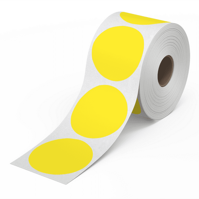 Rollo Circle Thermal Labels 2"x2" - Roll of 1,000 Round Direct Thermal ...
