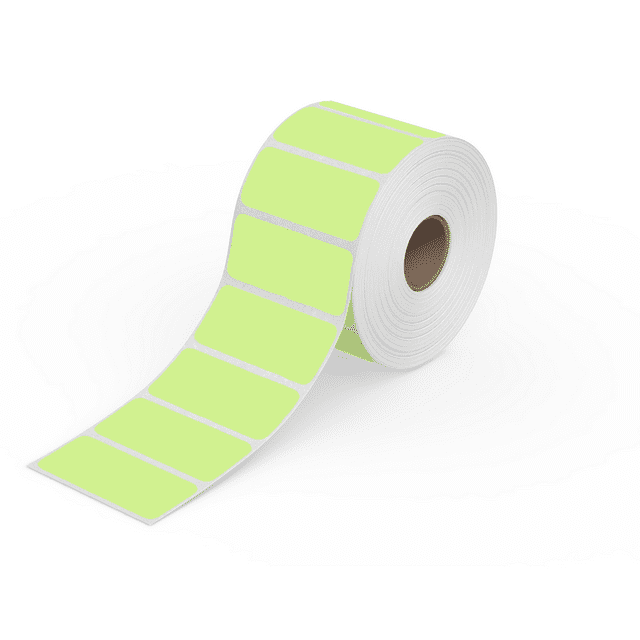 Rollo Direct Thermal 2x1 Sticker Labels (Roll of 1,000 Green Labels ...