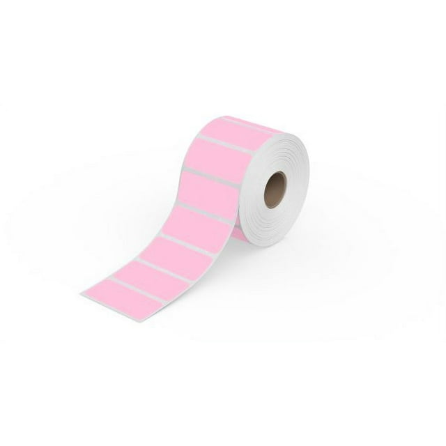 Rollo Direct Thermal 2x1 Sticker Labels (Roll of 1,000 Pink Labels ...