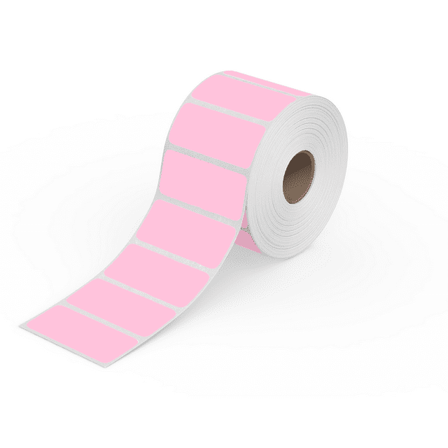 Rollo Direct Thermal 2x1 Sticker Labels (Roll of 1,000 Pink Labels ...