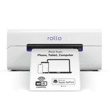 Rollo Wireless Barcode Sticker Machine - Wi-Fi, AirPrint Shipping Label ...