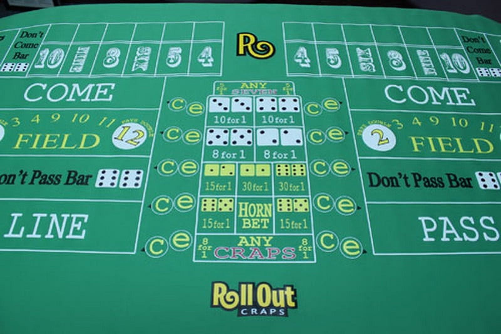 Rollout Gaming Craps Table Top - Walmart.com