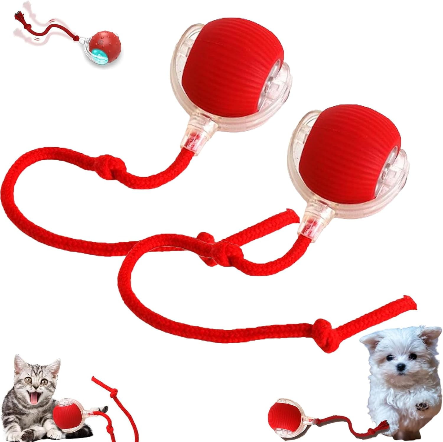 Rollraptor Interactive Pet Toy Ball, Pet Interactive Rolling Ball, Self ...