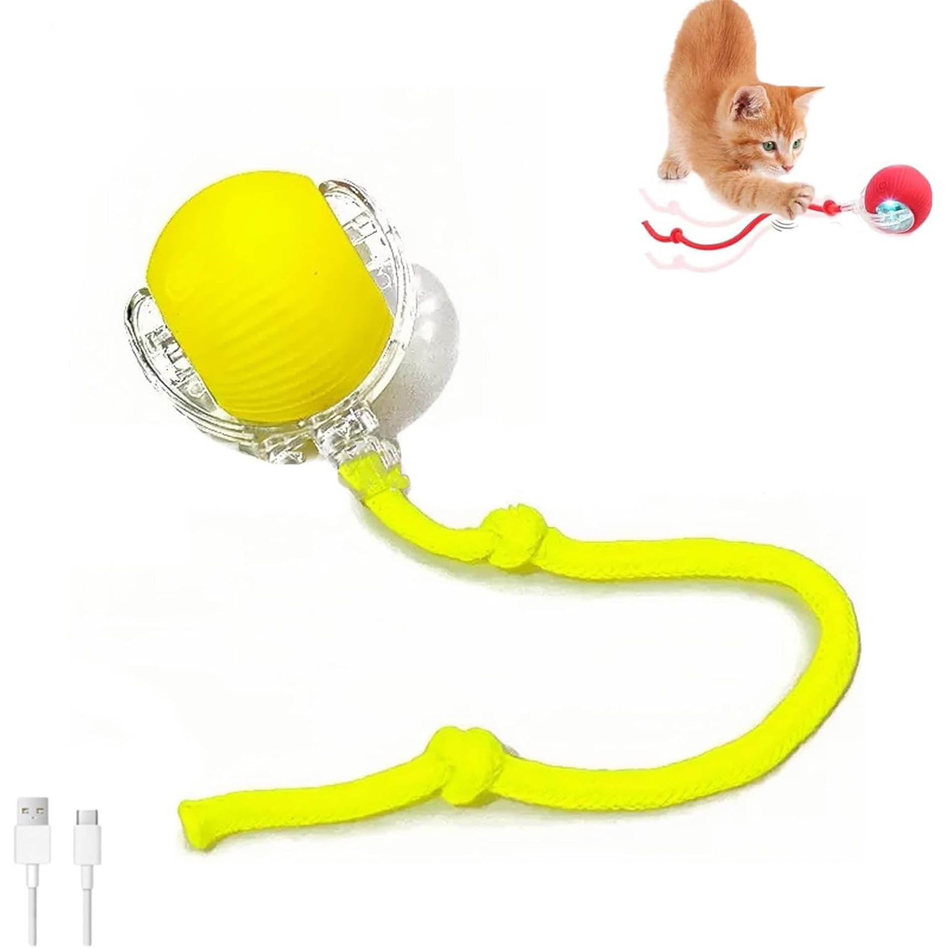 Rollraptor Interactive Pet Toy Ball, Smart Chase Pet Toy Ball for Dogs ...