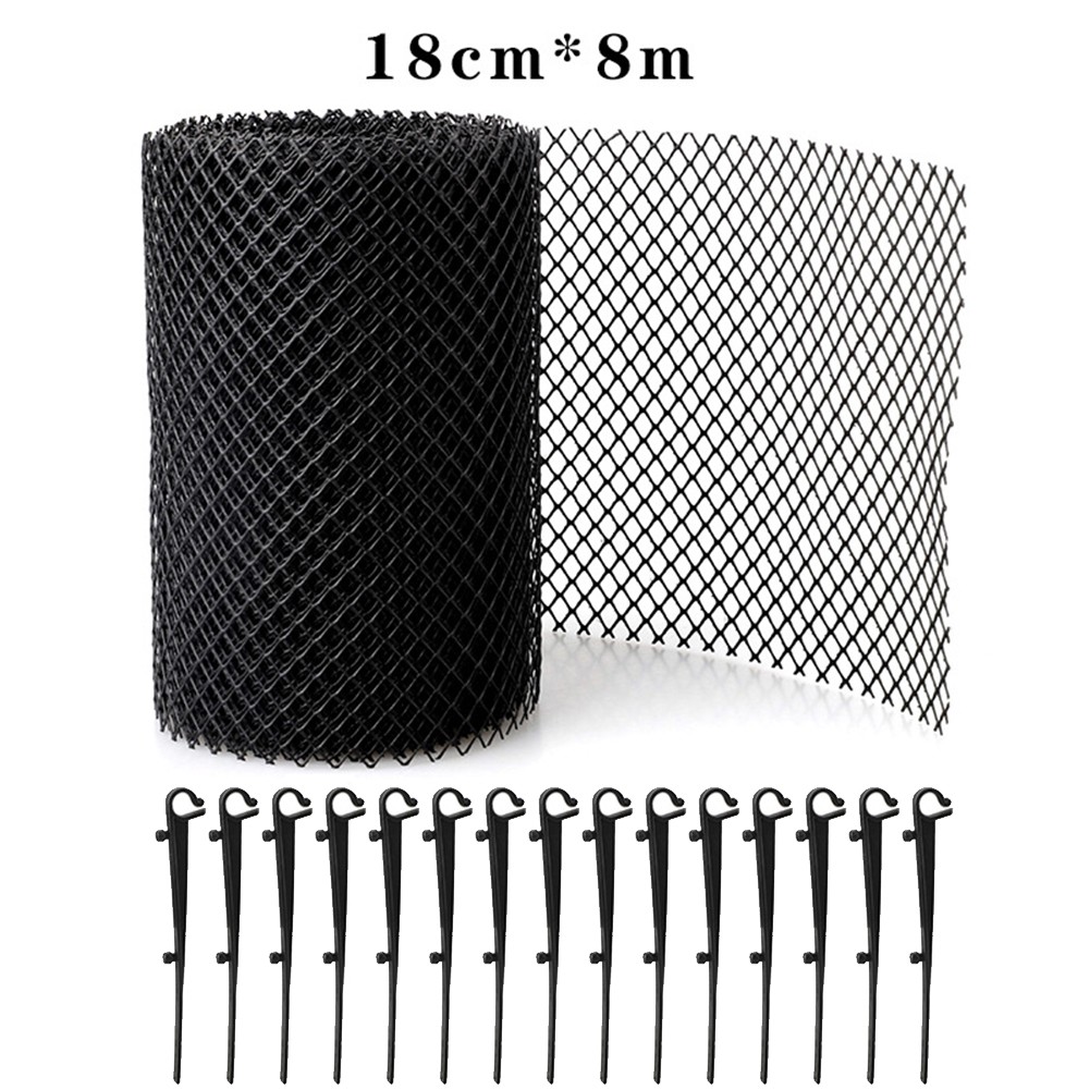 Rolls Gutter Protection Mesh Guard with 15 Fixing Clips Leaf Mesh Roll ...
