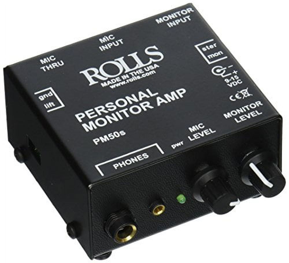 Rolls PM50s Personal Monitor Amplifier , Black - Walmart.com