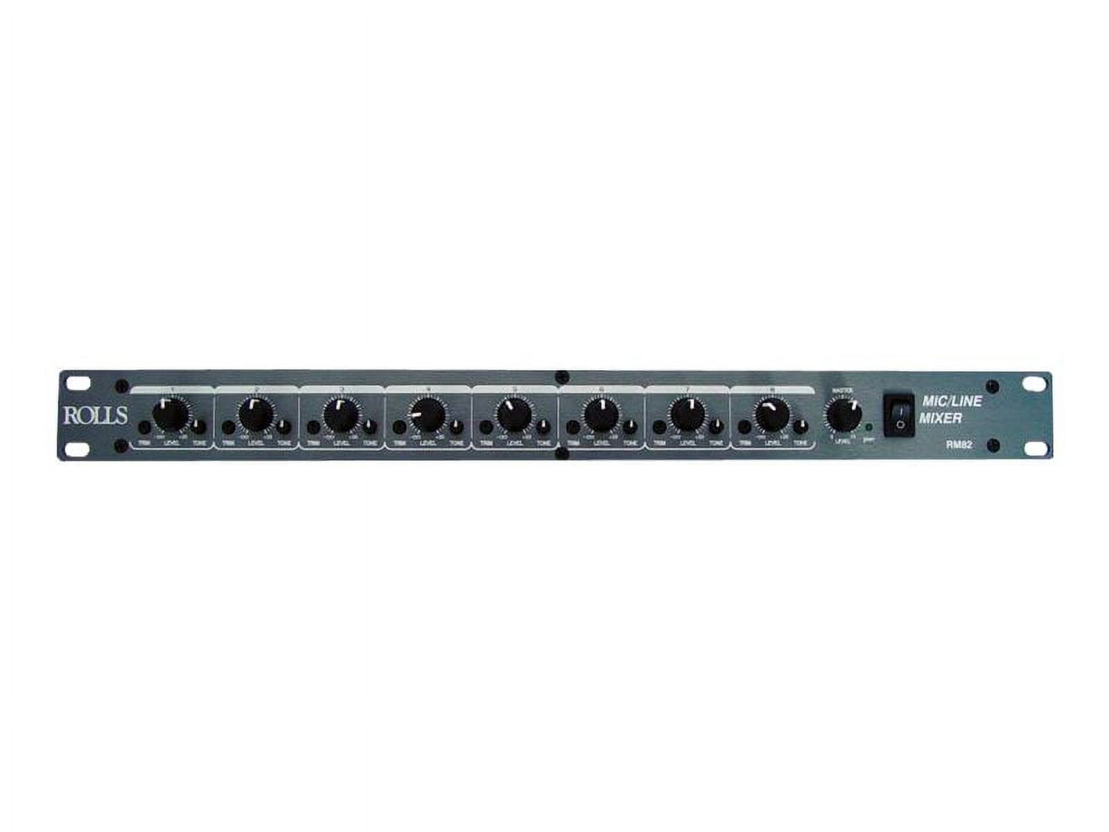 rolls rm82 8 channel mic/line mixer - Walmart.com
