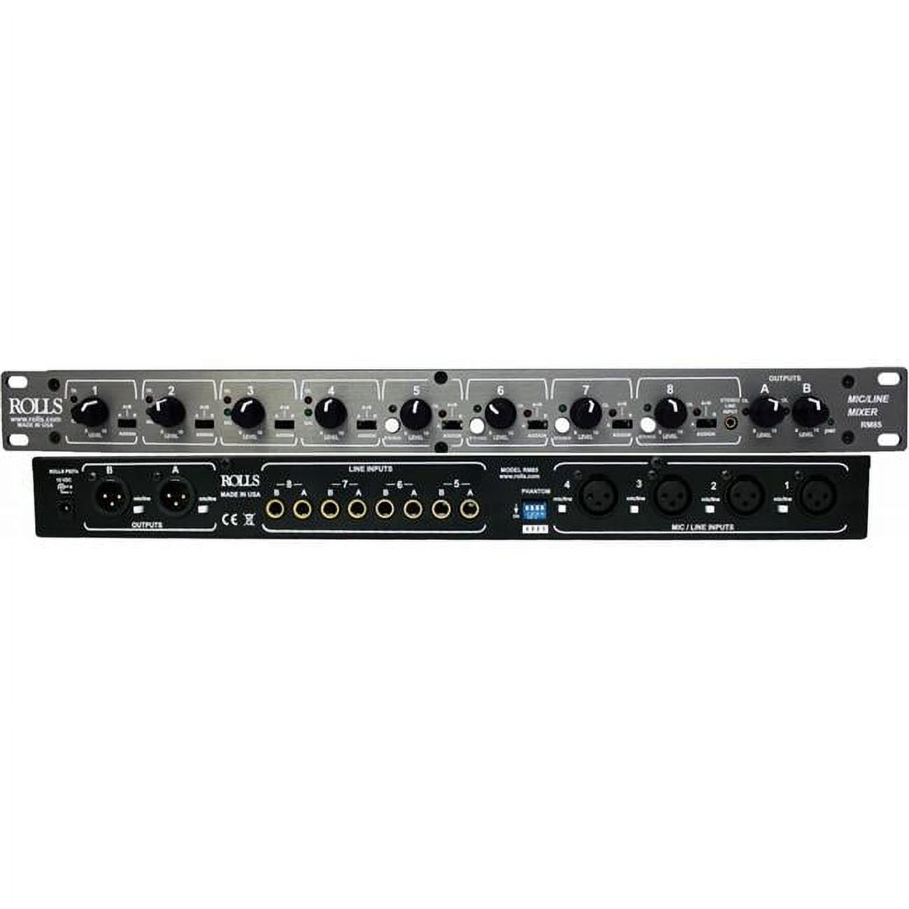 Rolls RM85 Two Zone Microphone & Line Mixer - Walmart.com