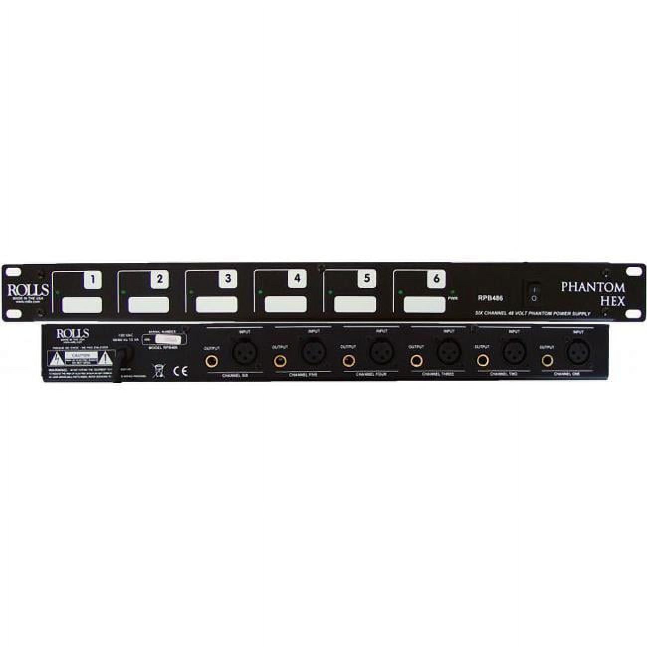 Rolls RPB486 Phantom Hex 6-Channel Phantom Power Supply - Walmart.com
