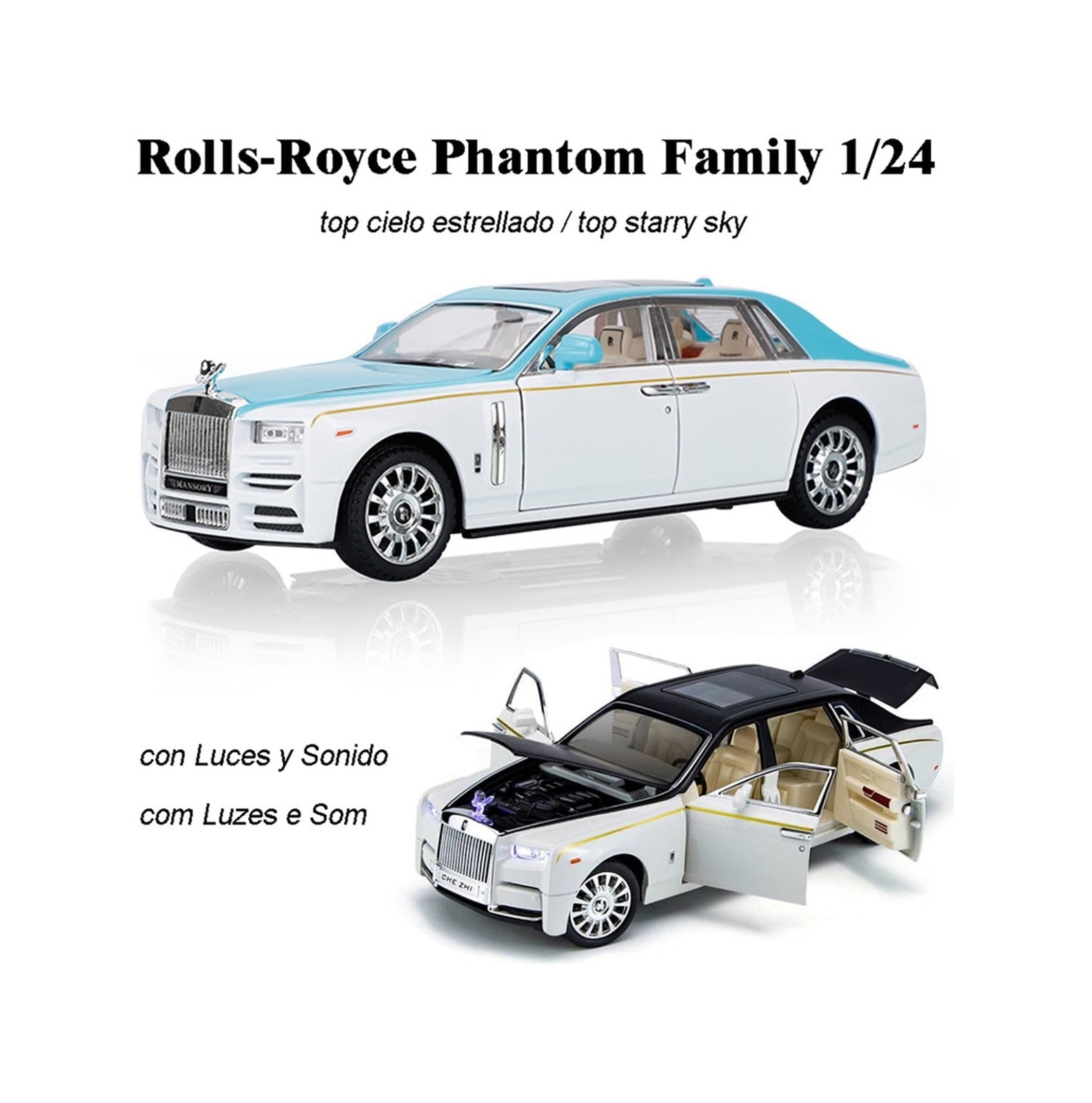 Rolls Royce Phantom Family Metal Minicars With Light And Sound ...