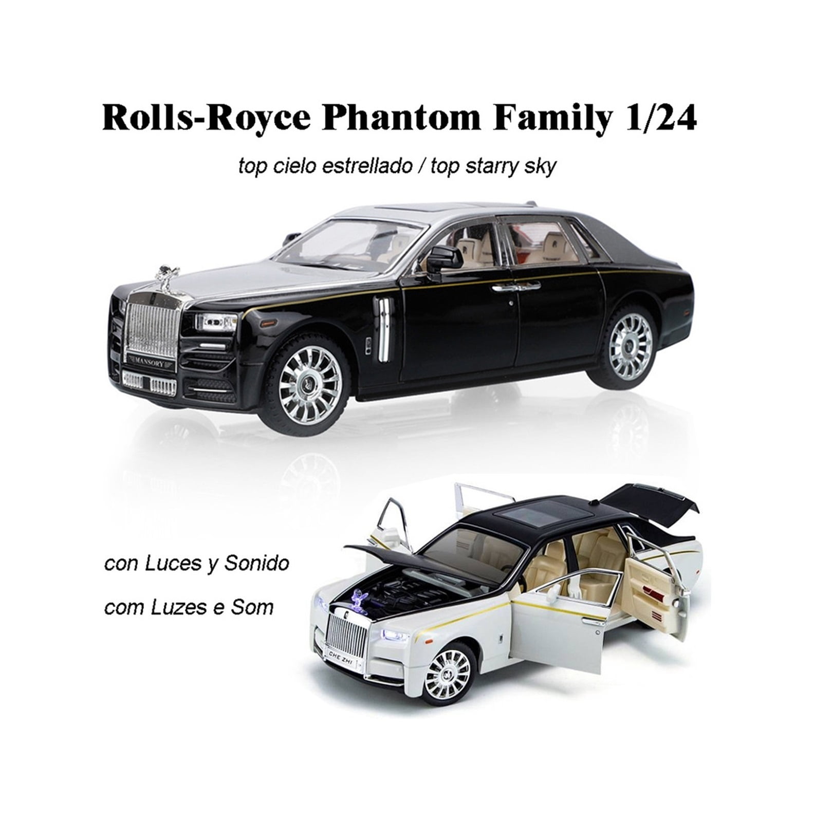 Rolls Royce Phantom Family Metal Minicars With Light And Sound ...