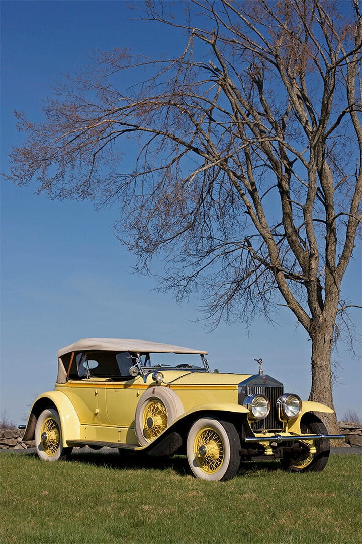 Rolls Royce Phantom II Yellow Car Wall Poster - 20x30 Inch Laminated ...
