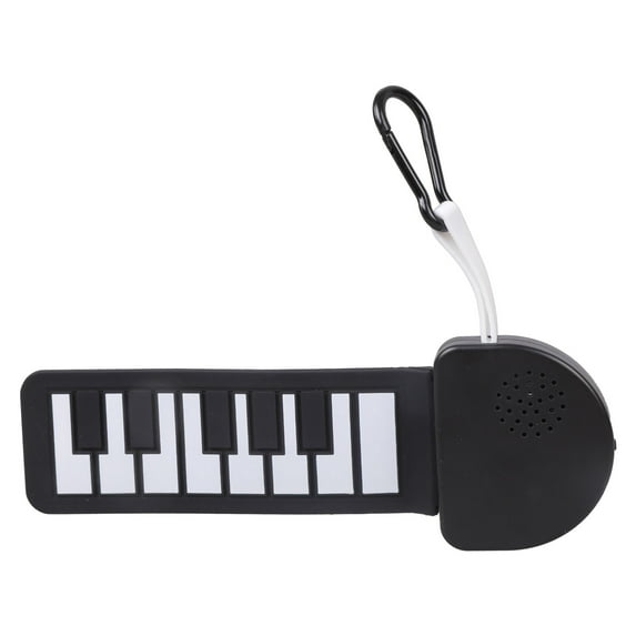 Rolls up Electronic Piano Pocket Sized Keychain Practice Keyboard ...