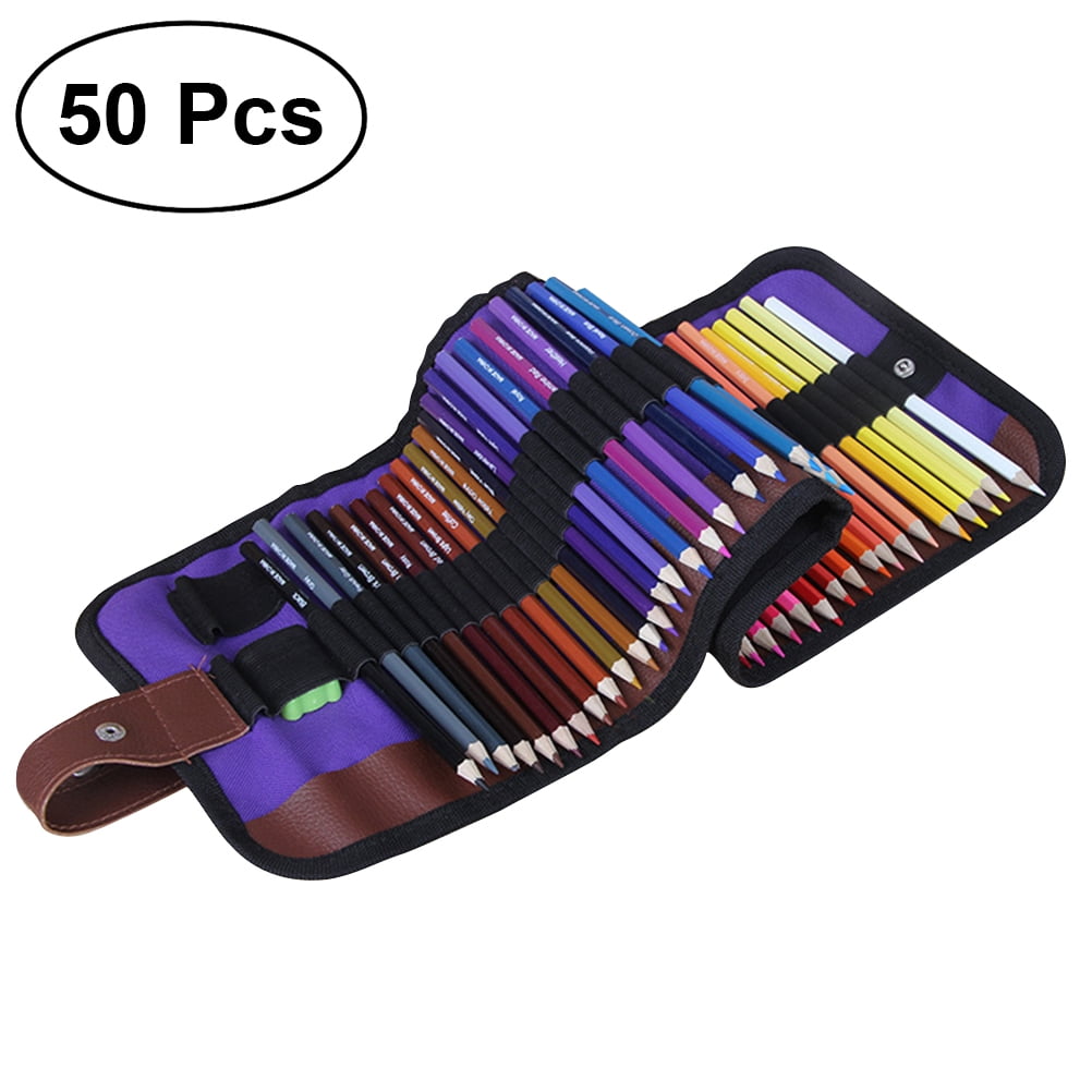 Rollup Color Pencils with 50 Colors Professional HB Colored Pencils for ...