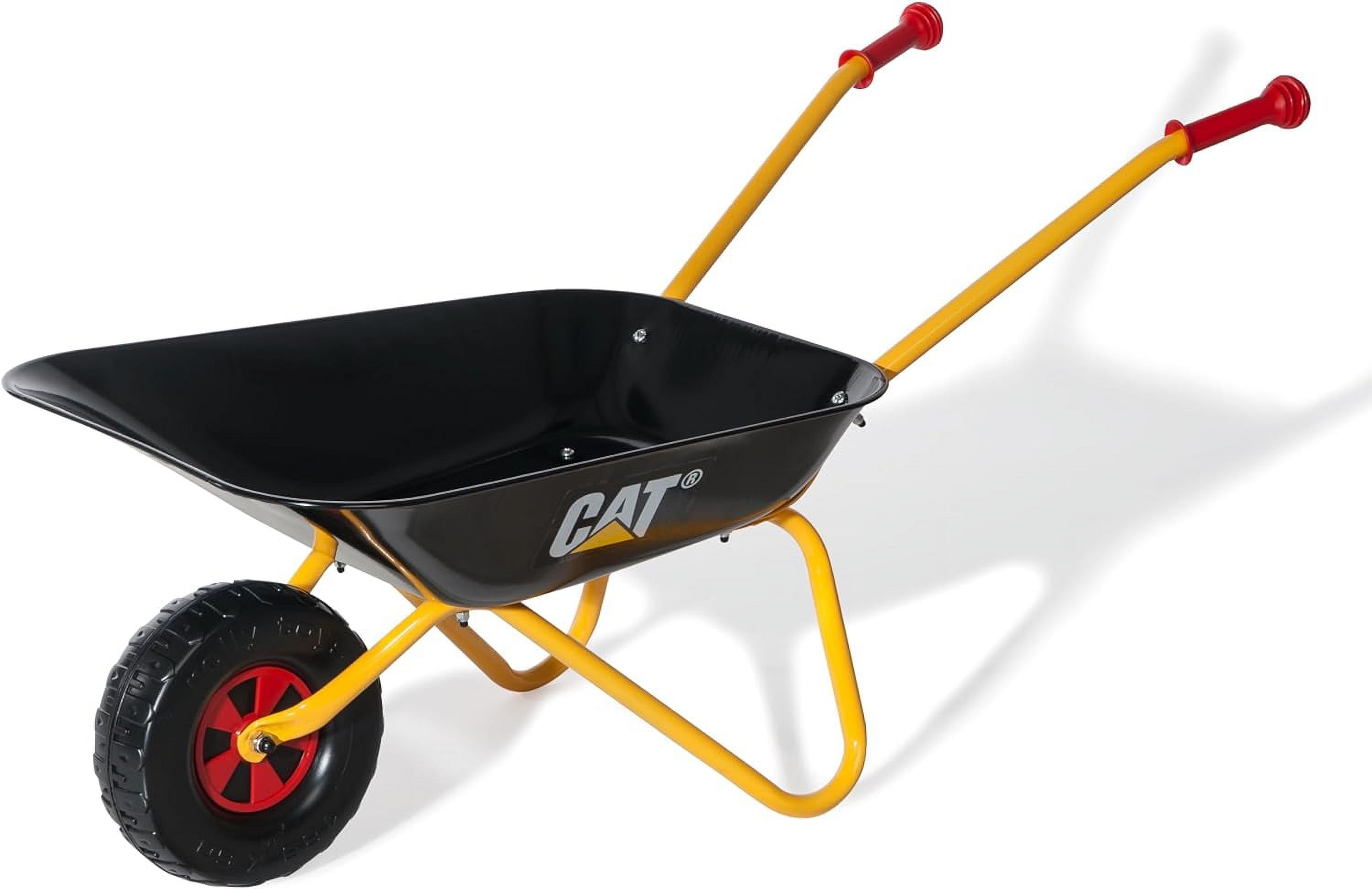 Rolly CAT Wheelbarrow Ride On - Rust-Resistant Seamless Steel Tub with ...